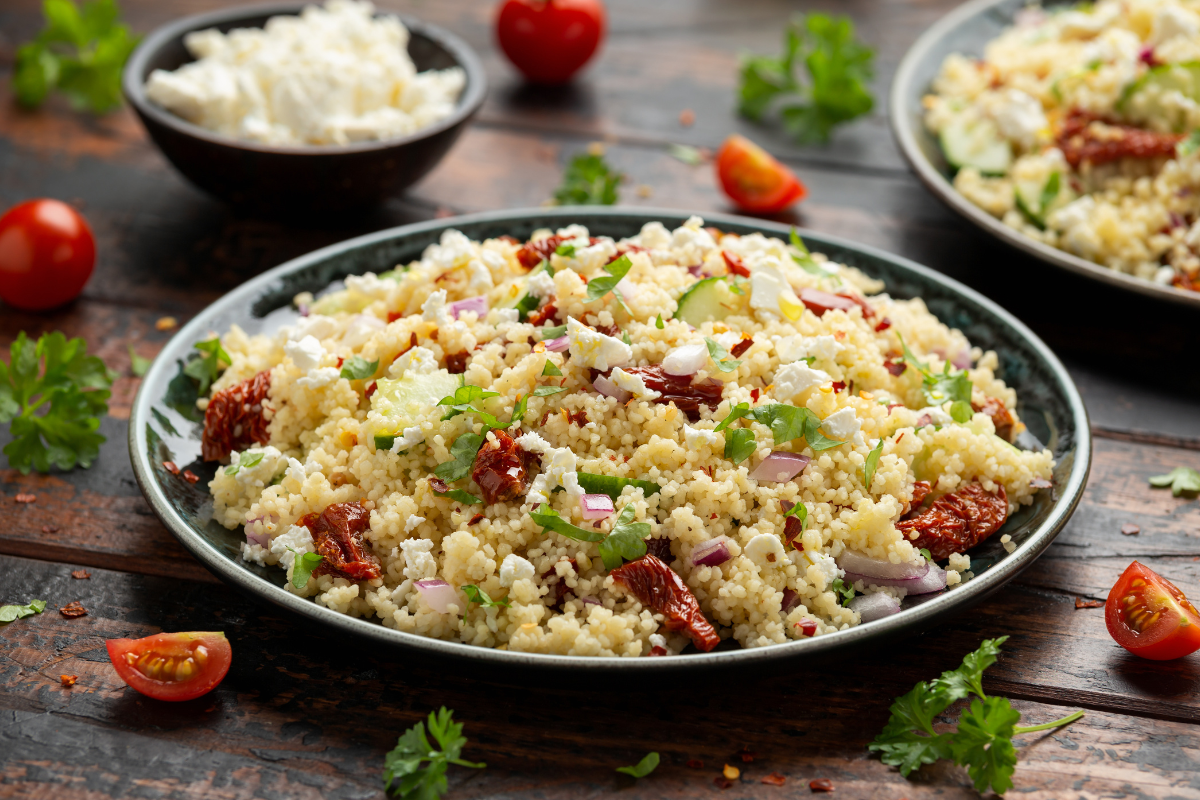Vyskúšajte náš recept na kuskus so sušenými paradajkami a feta syrom ...
