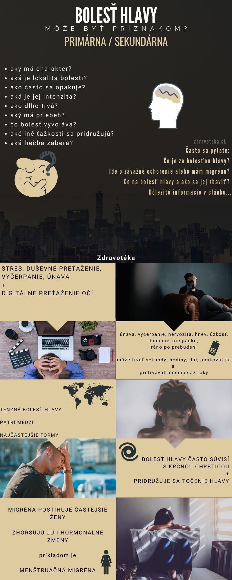 Bolesť hlavy: Najčastejšie príčiny a ako sa jej zbaviť? (Typy bolesti ...